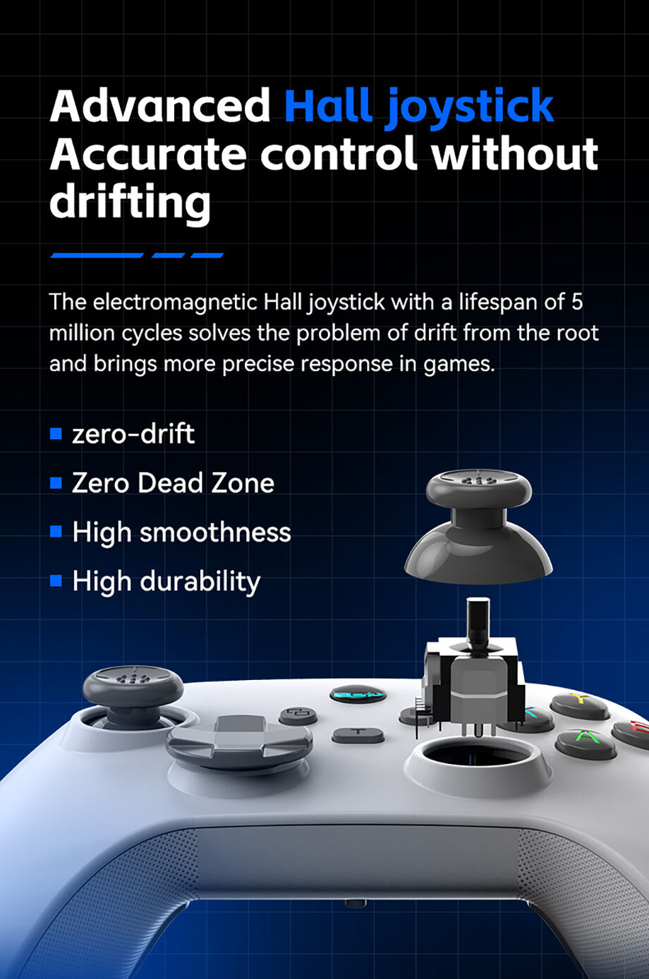 G6 Mobile Game Controller Gamepad Hall Effect Joystick - Buy China ...