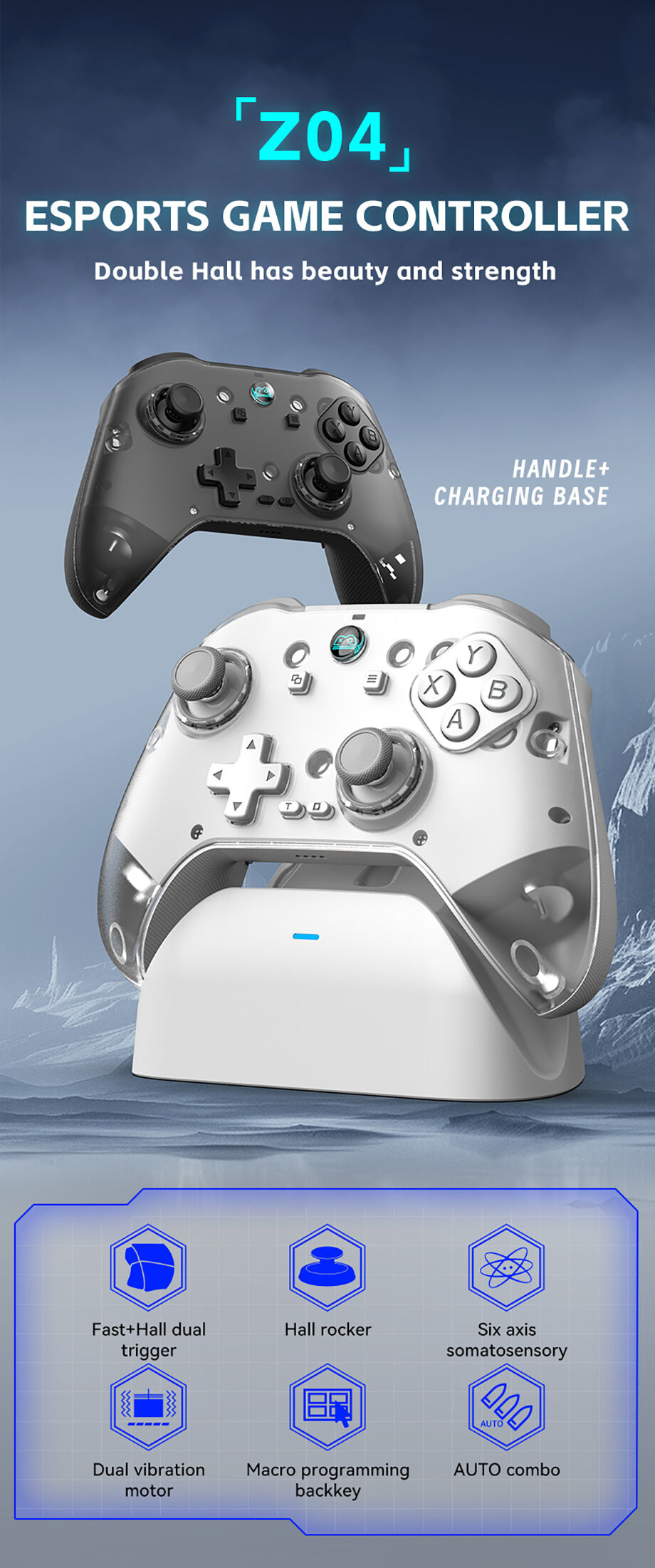 Z04 Wireless Bt Gamepad For Switch Controller Joystick, Wireless ...