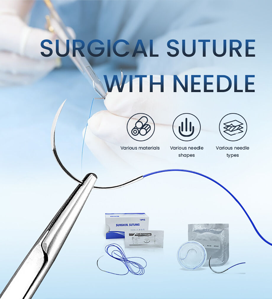 High Quality Surgical Suture Disposable With Suture Needle, Surgical ...