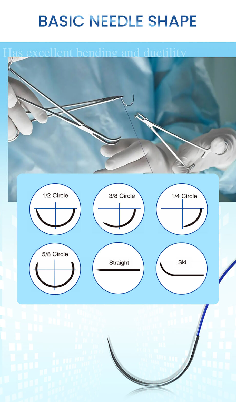 High Quality Surgical Suture Disposable With Suture Needle, Surgical ...
