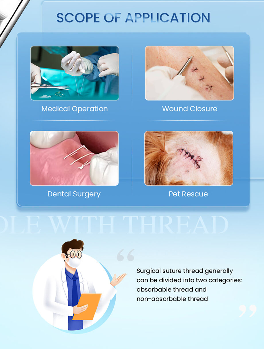 High Quality Surgical Suture Disposable With Suture Needle, Surgical ...