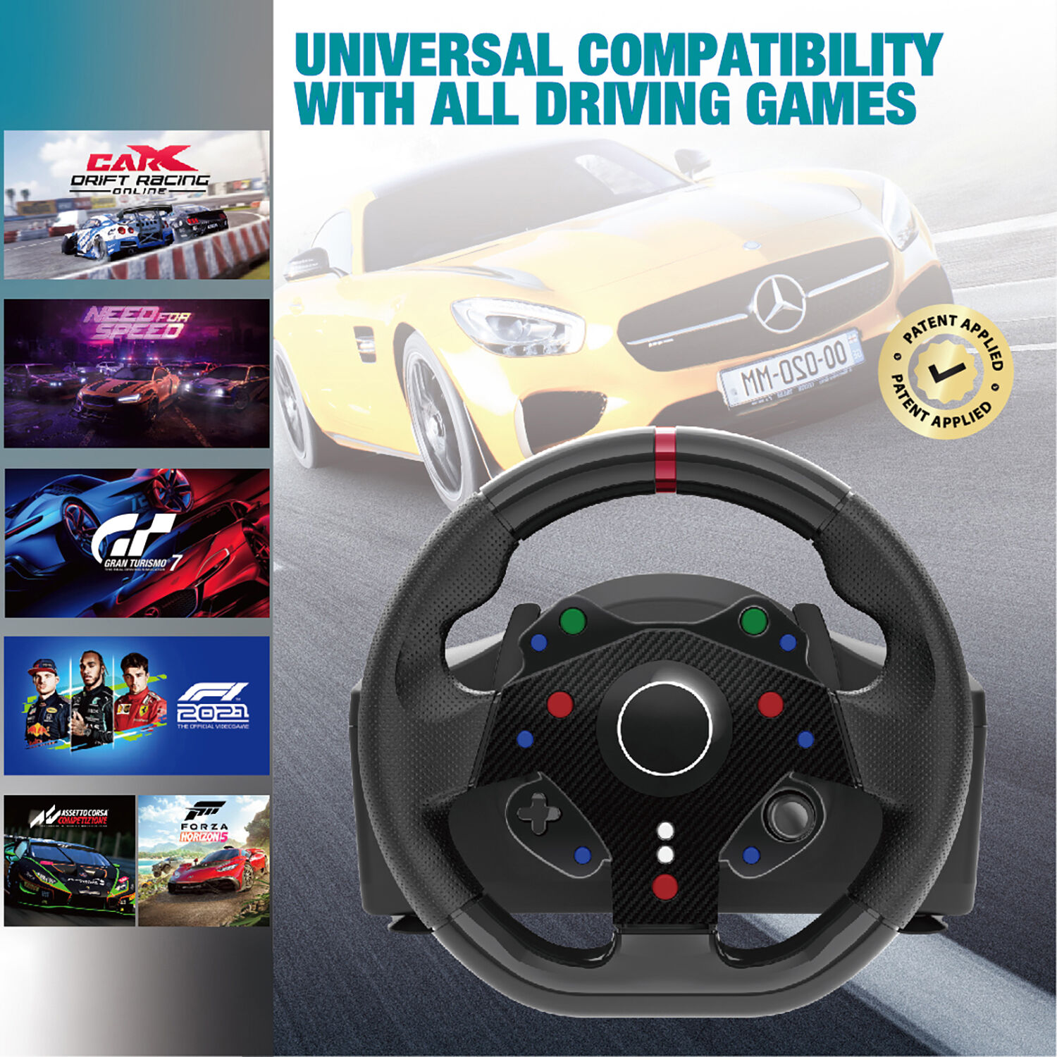 Buy China Wholesale V23s-gs Gaming Steering Wheel With Gear Shifter For ...