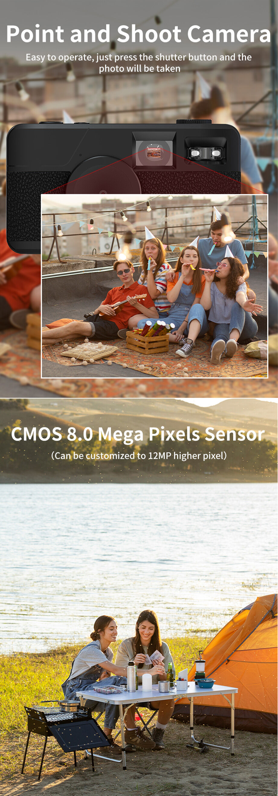 Buy China Wholesale Retro Screenless Digital Camera Screen-free 8 Mode ...