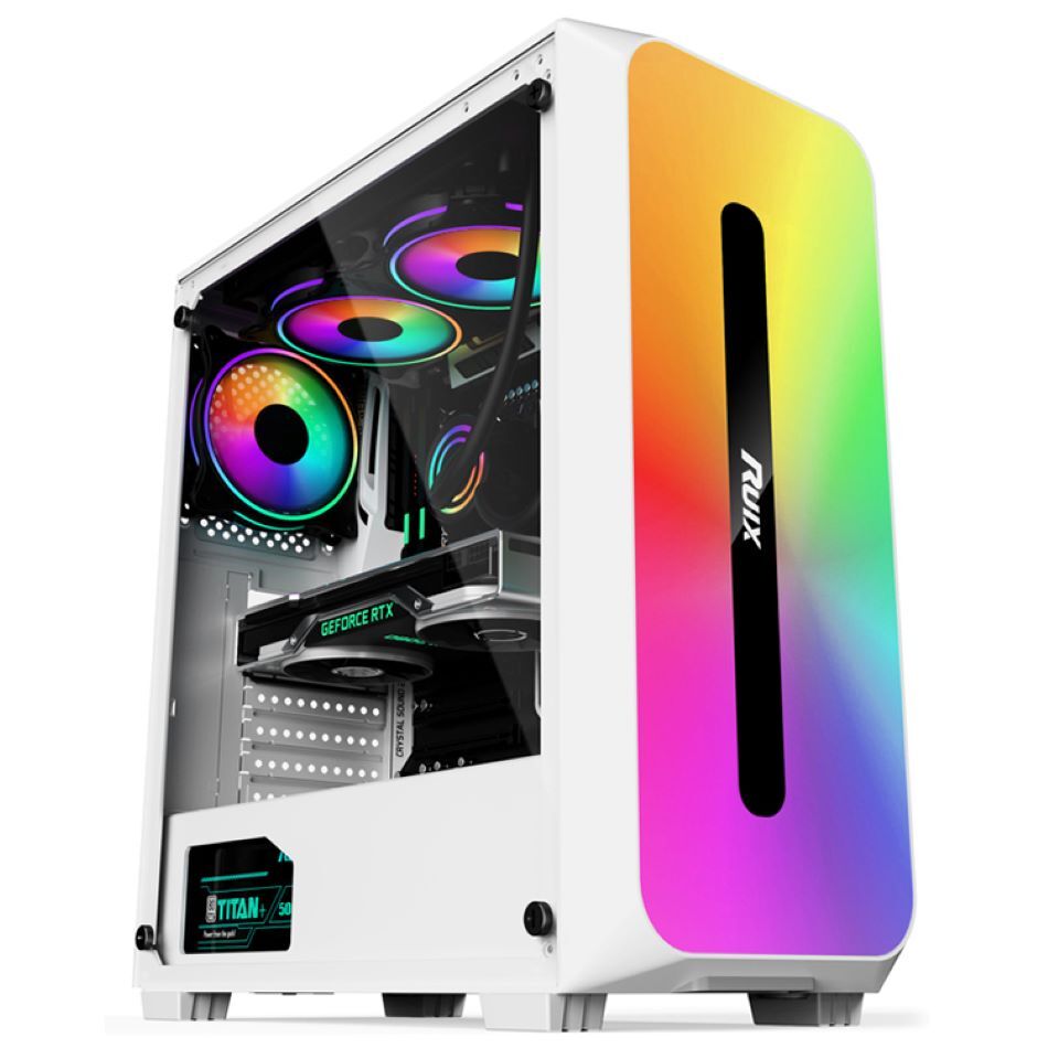 Ruix Cooling-3(white)wholesale Odm Oem Gaming Pc Case Rgb Light Front ...