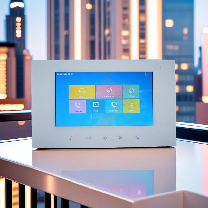 2-wire Ultra Hd Intercom System With 7-inch Hd Touch Screen Monitor ...