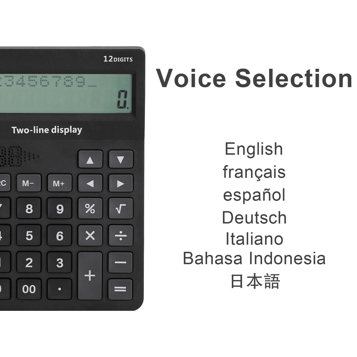 Small Two-line Display, Customized Voice-over Calculator For Elderly Or ...