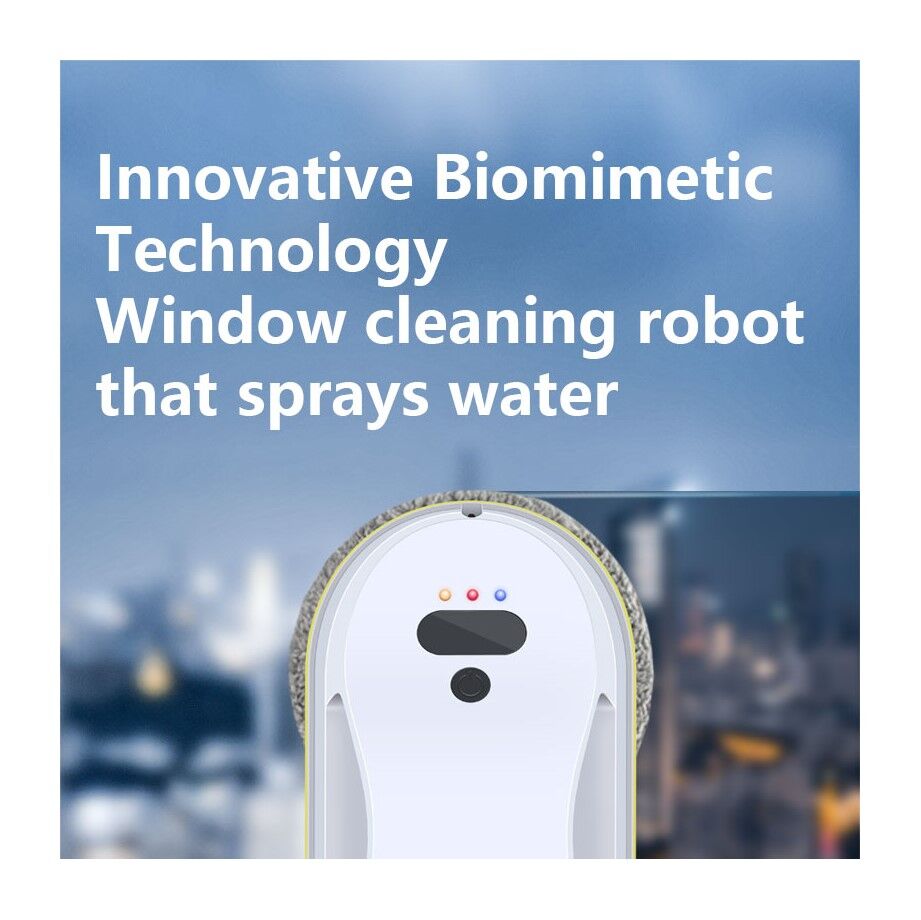 Home Smart Remote Control Cleaning Window Robot Water Spray Clean Glass ...