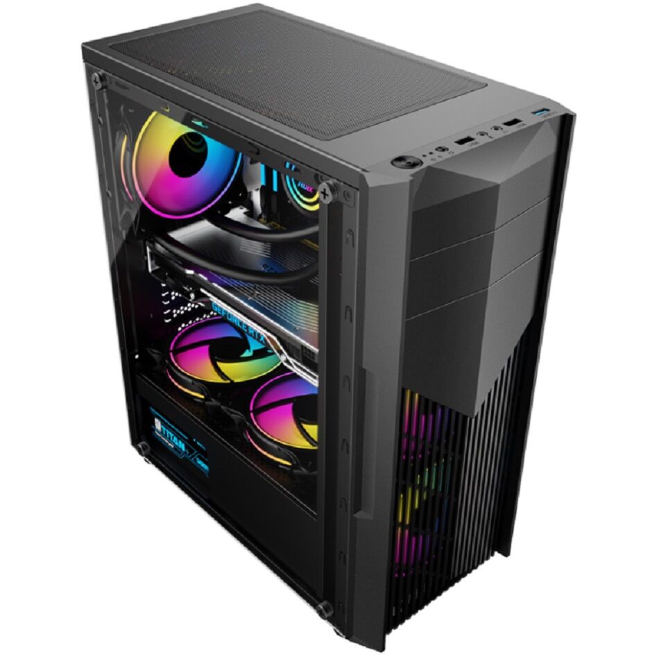 Ruix Monster "arrow" Design Dustproof Gaming Pc Case Side Panel Window ...