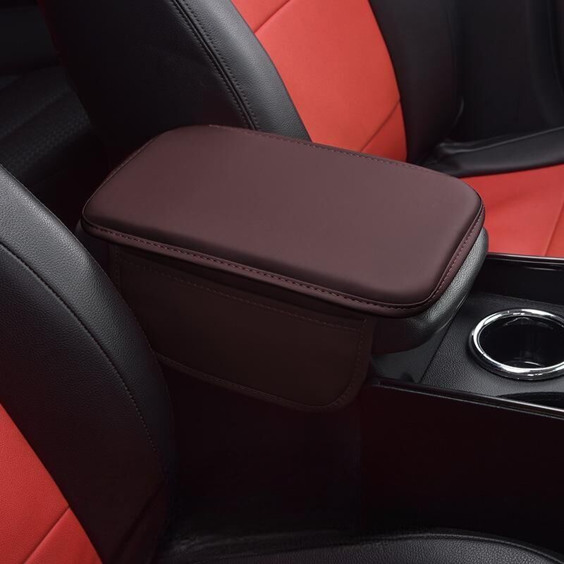 Car Center Console Cover Luxurious Microfiber Leather Car Armrest Cover ...
