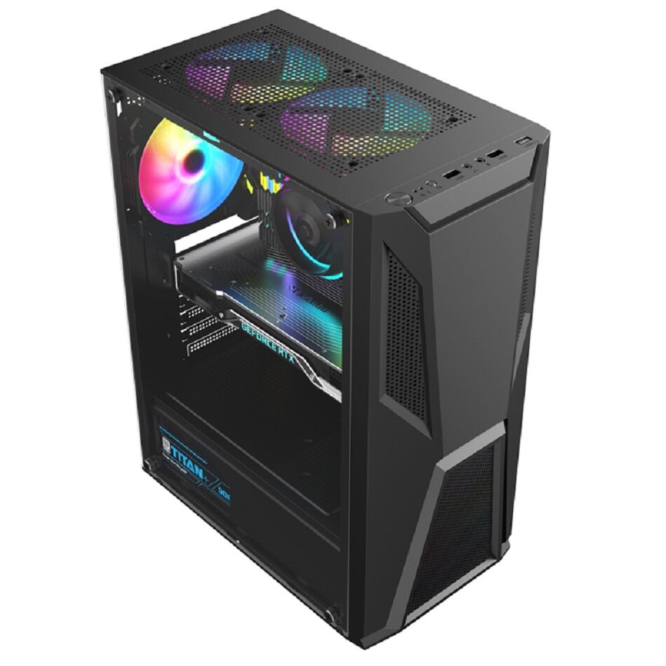 Ruix Tank "monster" Design Computer Case & Tower Tempered Glass Clear 6 ...