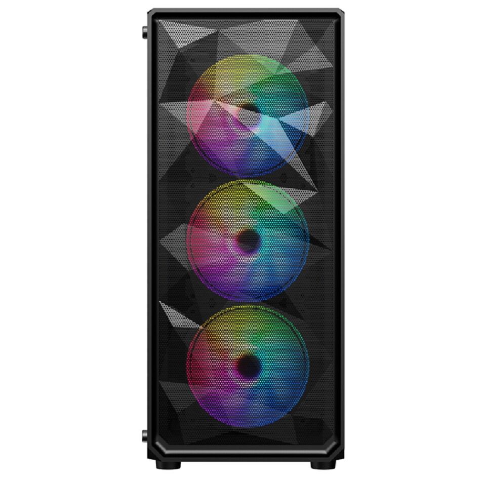 Ruix Diamond Mesh Panel Lightweight Computer Case & Tower Mid Size ...