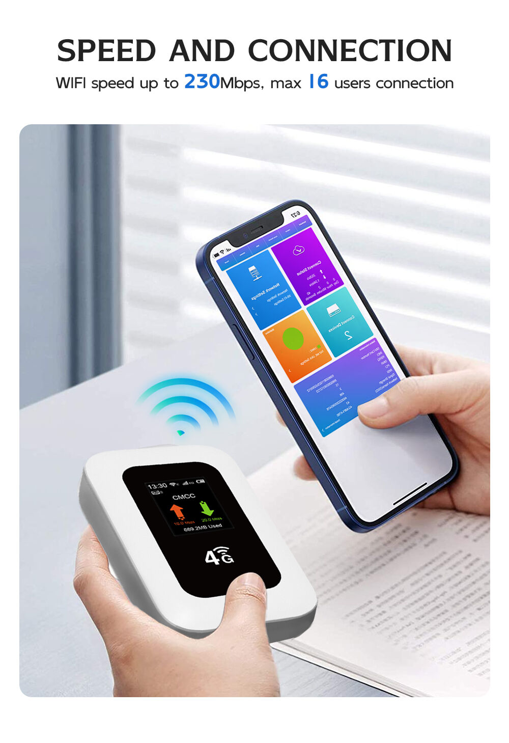 M417 Esim Pocket Wifi Router With 3000mah Wifi 150mbps Wireless Router