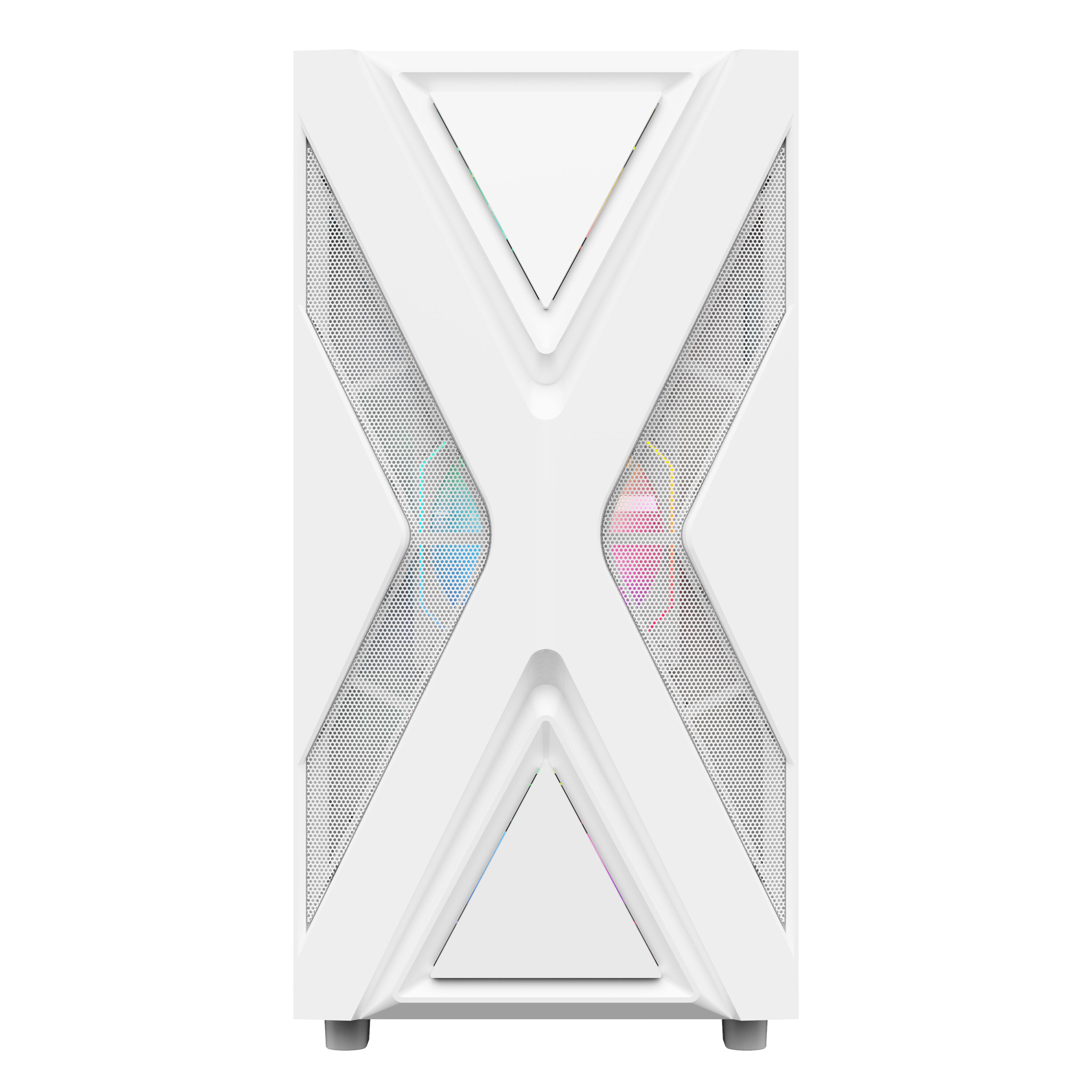 Ruix P30(white) High Airflow Good Quality Pc Case With "x" Design Front ...
