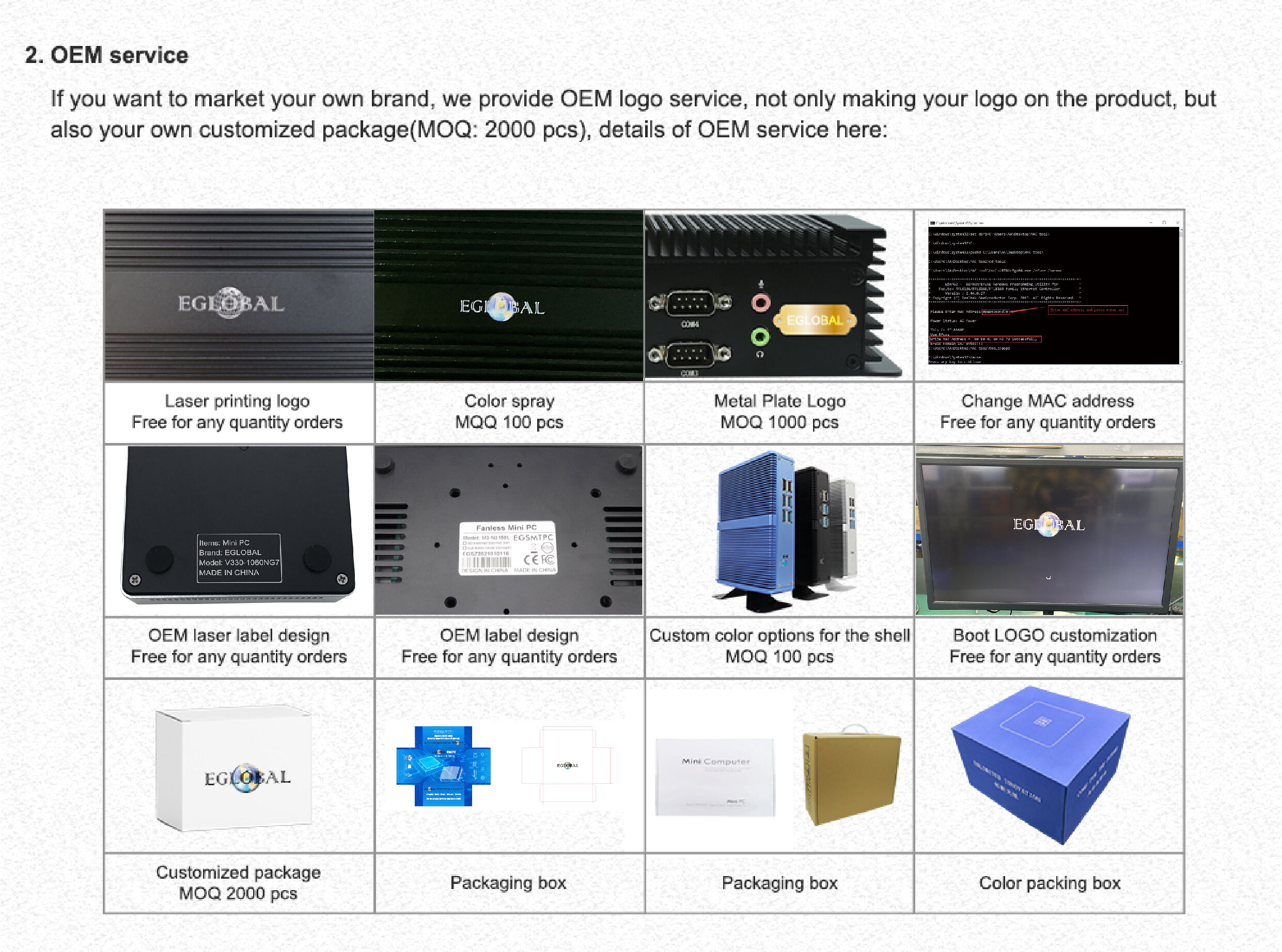 Eglobal New 13th Gen In-tel Core I9-13900h Fan Mini Desktop Computer ...