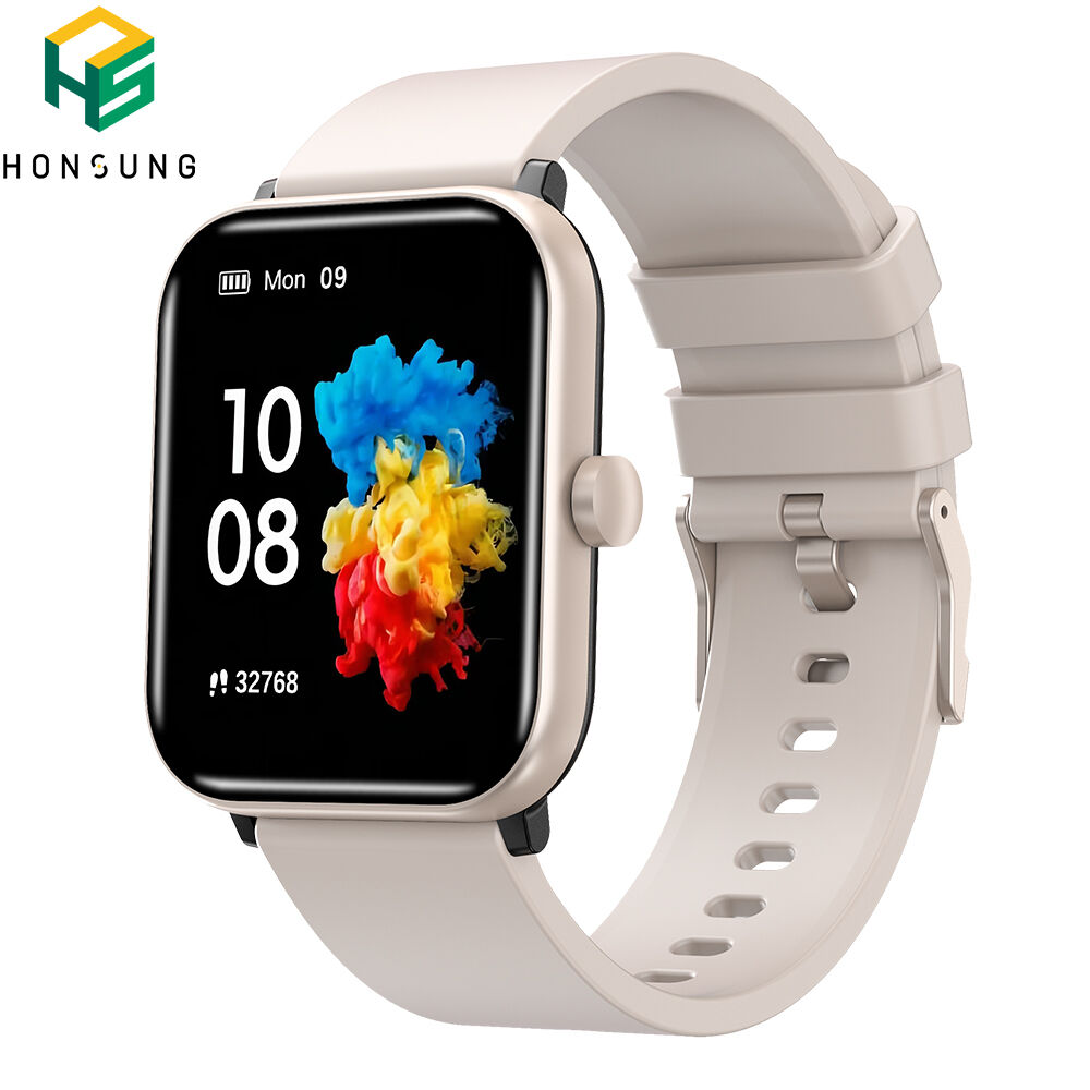 Curved Tempered Glass Large Screen Smartwatch For Health Monitoring ...