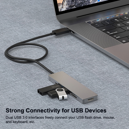 Aluminum Mini Dock Slim Design 4k Hdmi Usb 3.0 Laptop Docking Station ...