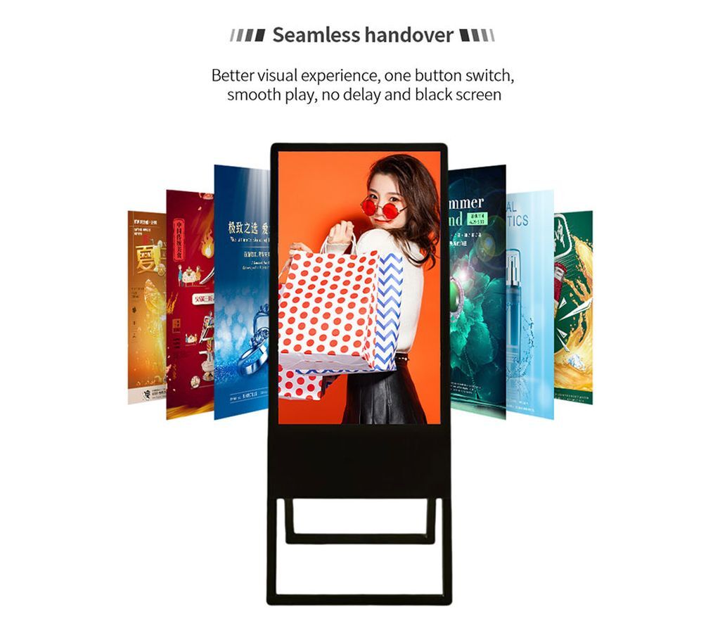 Cheap Price 43 Inch Portable Advertising Machine Touch Screen Lcd ...