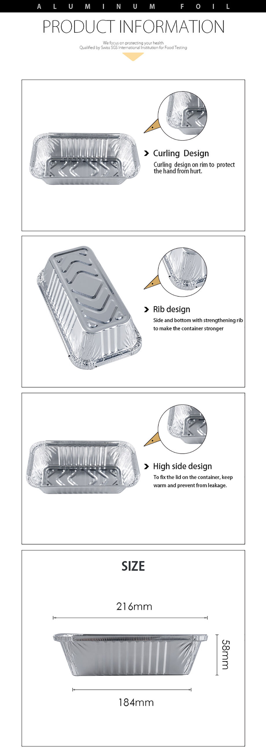 Aluminum Foil Food Tray Pan Wholesale Disposable Aluminium Foil Food Container With Foil Lids $0 ...