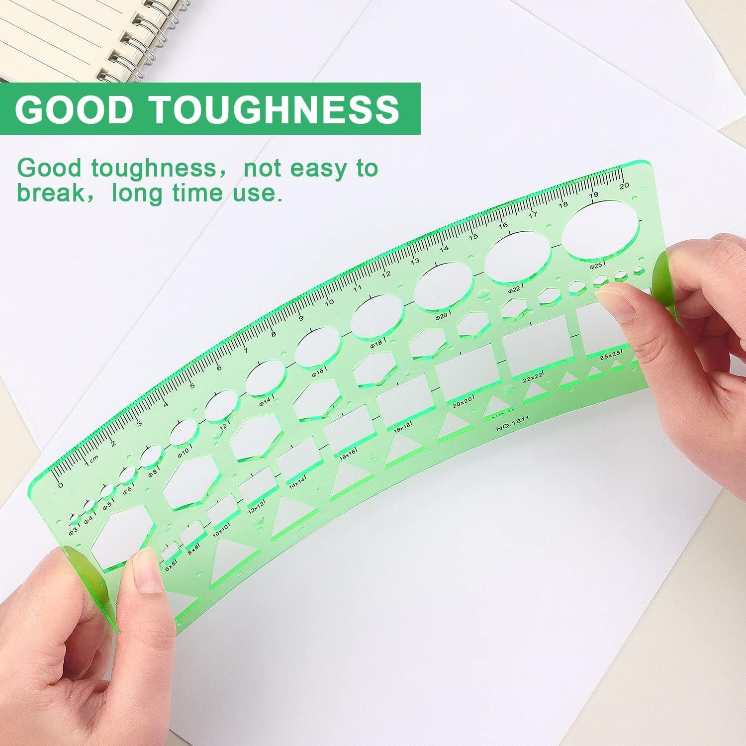 Circle Template Measuring Geometry Ruler Geometric Drawings Stencils ...