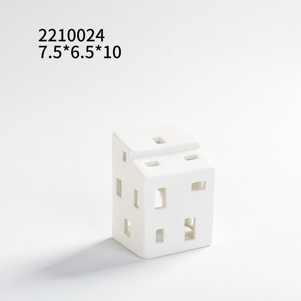 Nordic Tabletop Ceramic Craft House Decoration Ceramic Village Houses ...