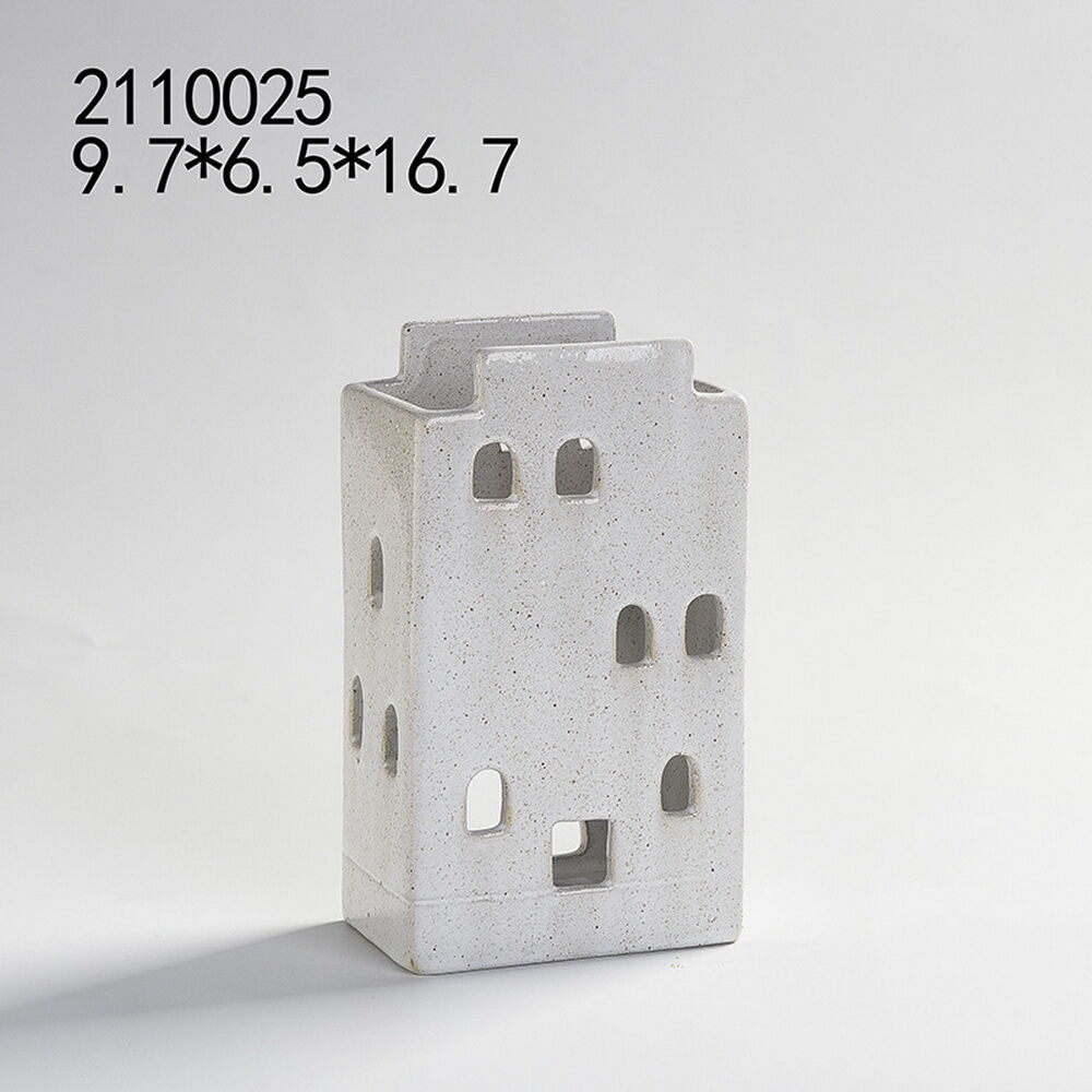 Nordic Tabletop Ceramic Craft House Decoration Ceramic Village Houses ...