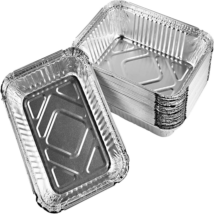 Environmental Friendly Disposable Aluminum Foil Containers Use For Food ...