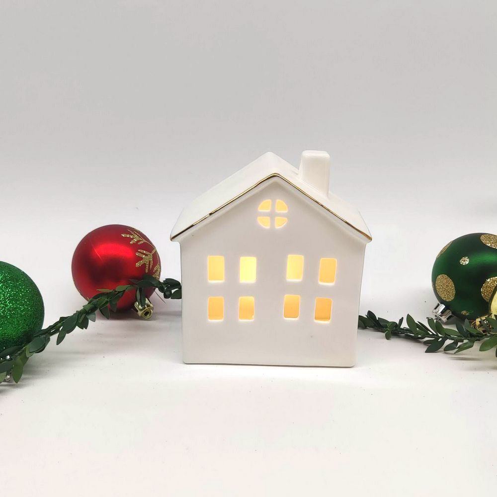 Mini House Decor Christmas Ceramic House Custom Ceramic Christmas ...