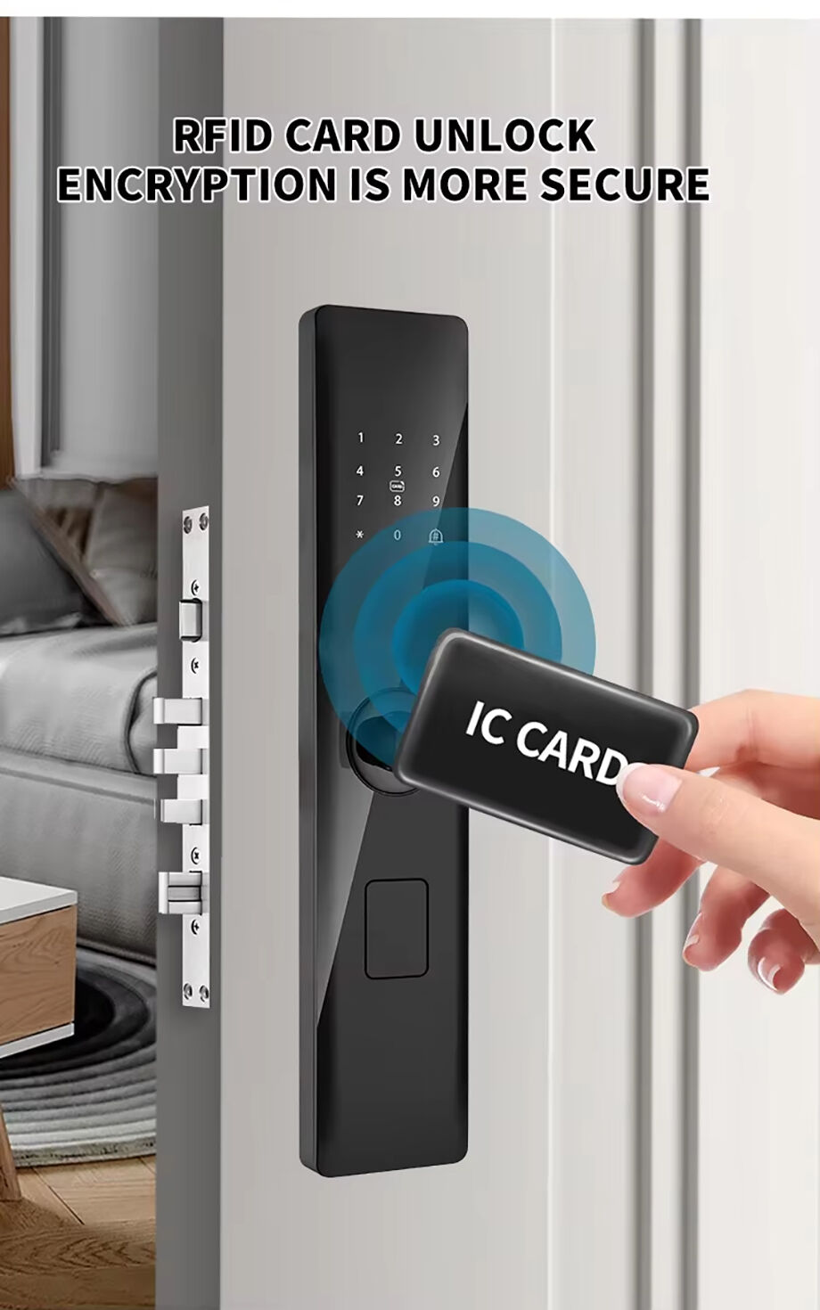 Onlense Smart Lock Handle Intelligent Electronic Magnetic Security ...