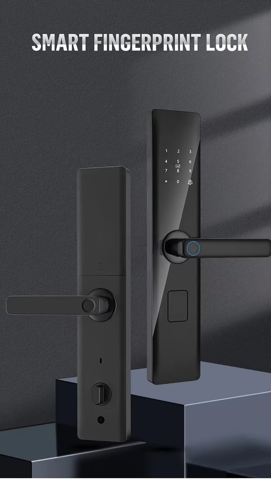 Onlense Smart Lock Handle Intelligent Electronic Magnetic Security ...