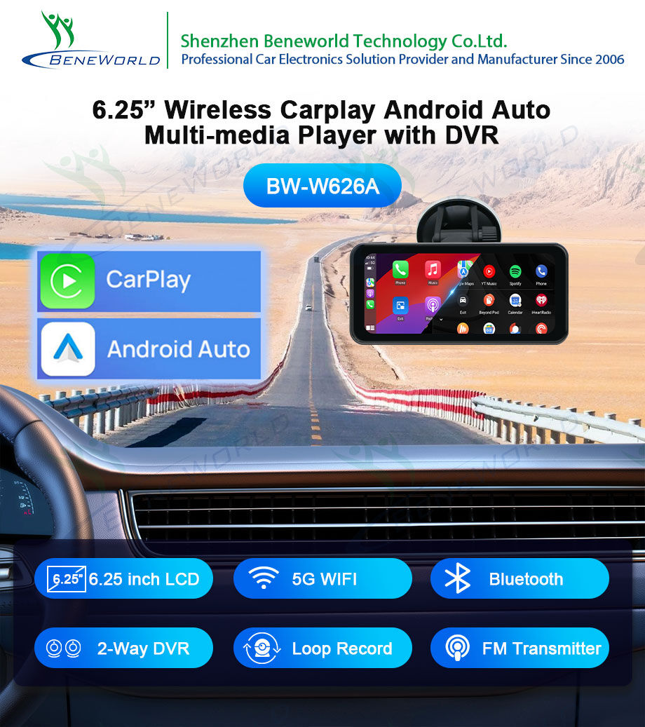 Oem Odm 4k+1080p Dual Camera 6.25 Inch Touch Screen Car Radio Carplay ...