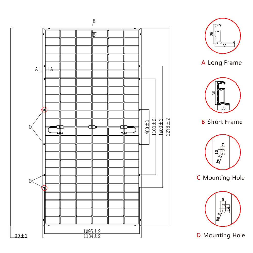 2025 Dual Glass Bifacial N-type 587w Solar Module With High-efficiency ...
