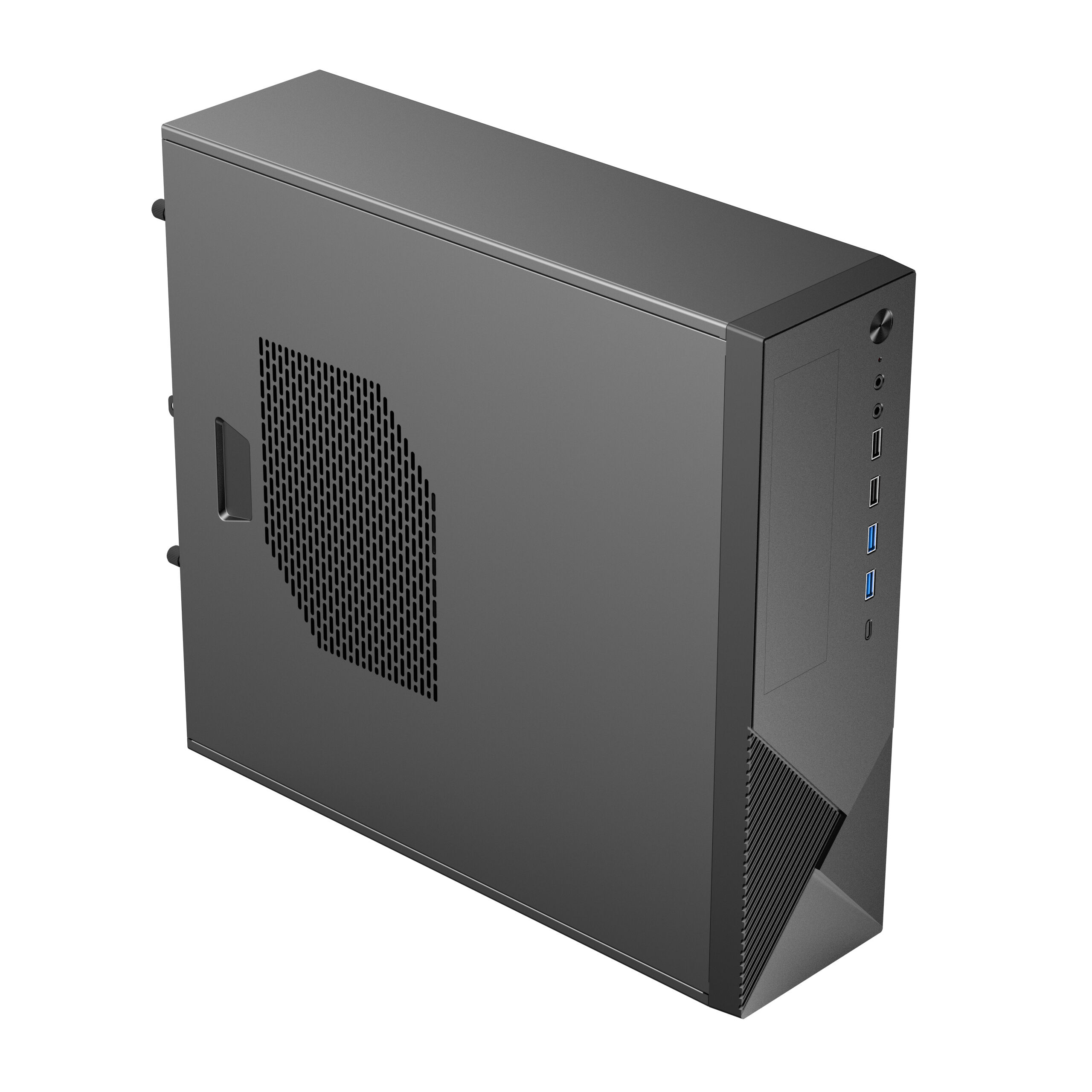 Ruix Slim Minimalist Mid Tower Office Pc Case With Steel & Aluminum ...