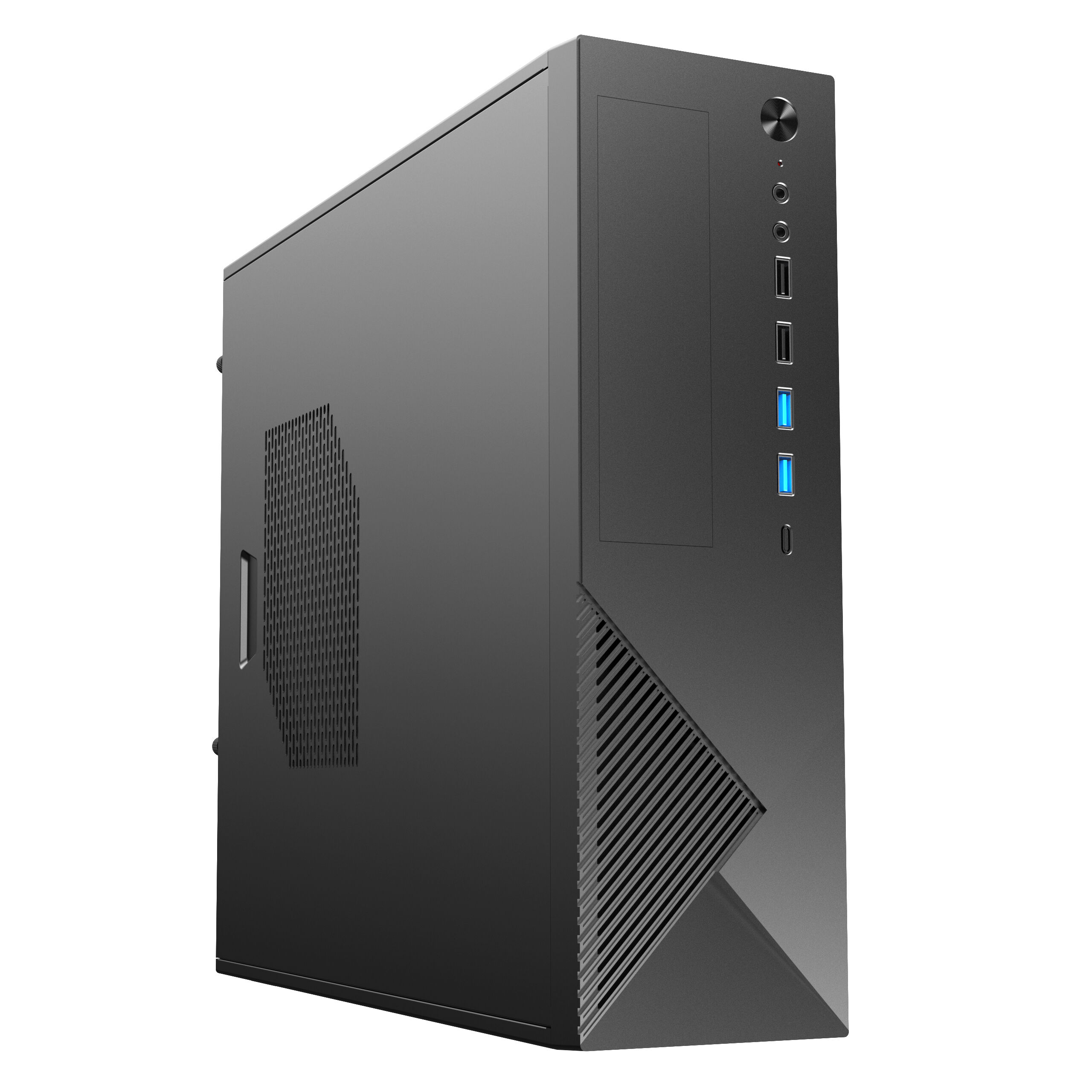 Ruix Slim Minimalist Mid Tower Office Pc Case With Steel & Aluminum ...