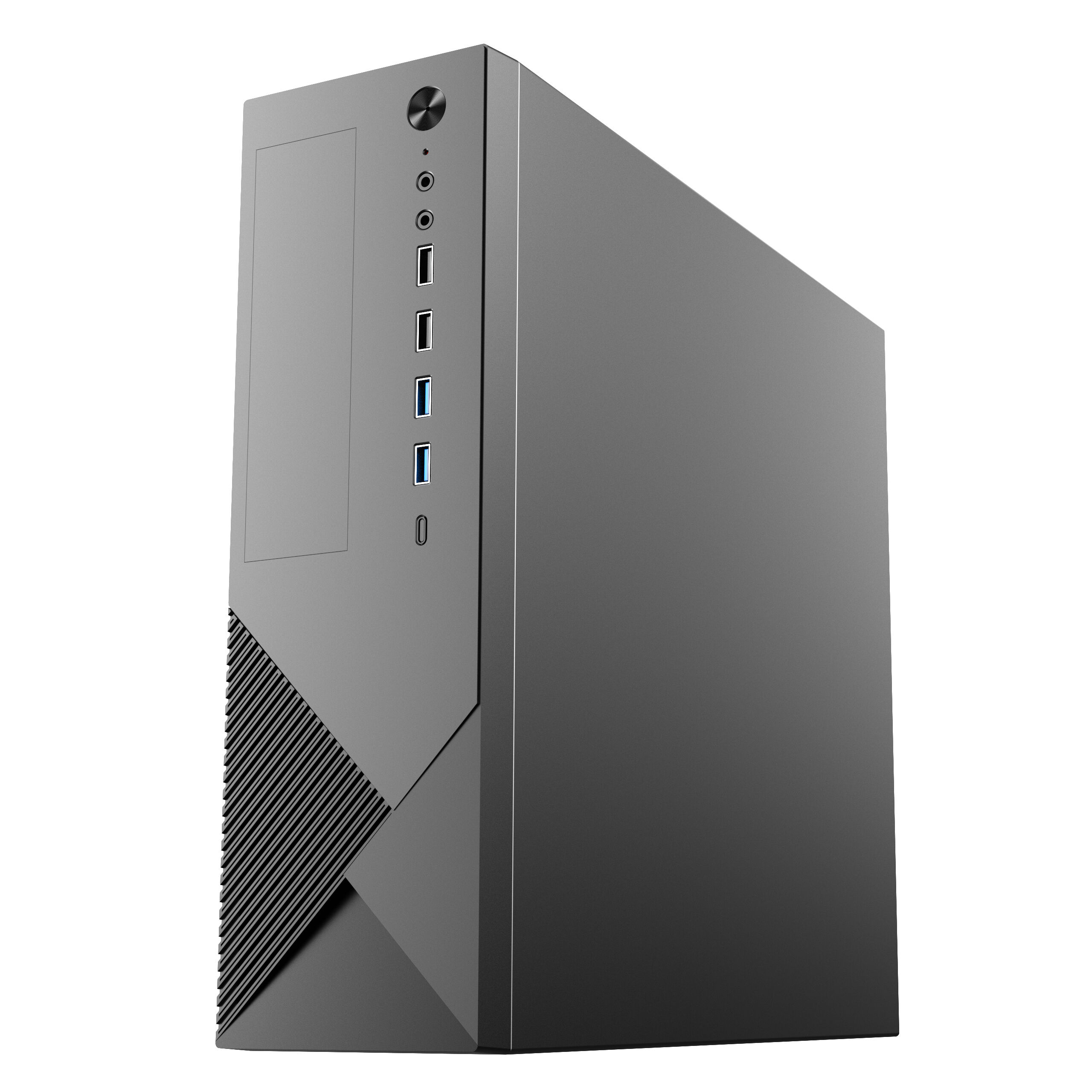 Ruix Slim Minimalist Mid Tower Office Pc Case With Steel & Aluminum ...
