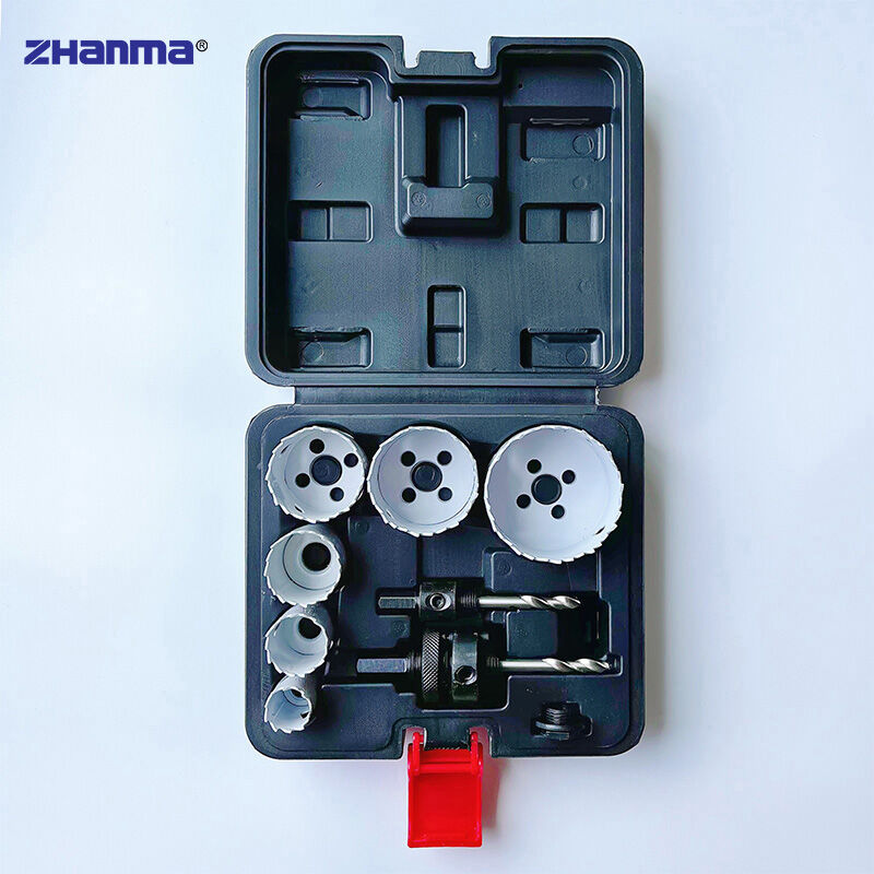 19mm-127mm Adjustable Hole Saw Kit Aluminum Alloy Adjustable Punching Saw Round Hole Drilling ...