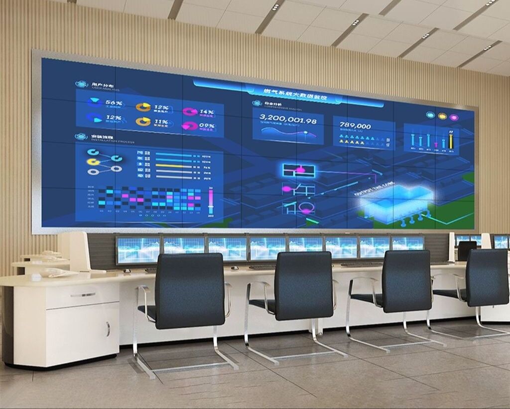 Professional Lcd Video Wall 4k Resolution Seamless Display For Retail ...