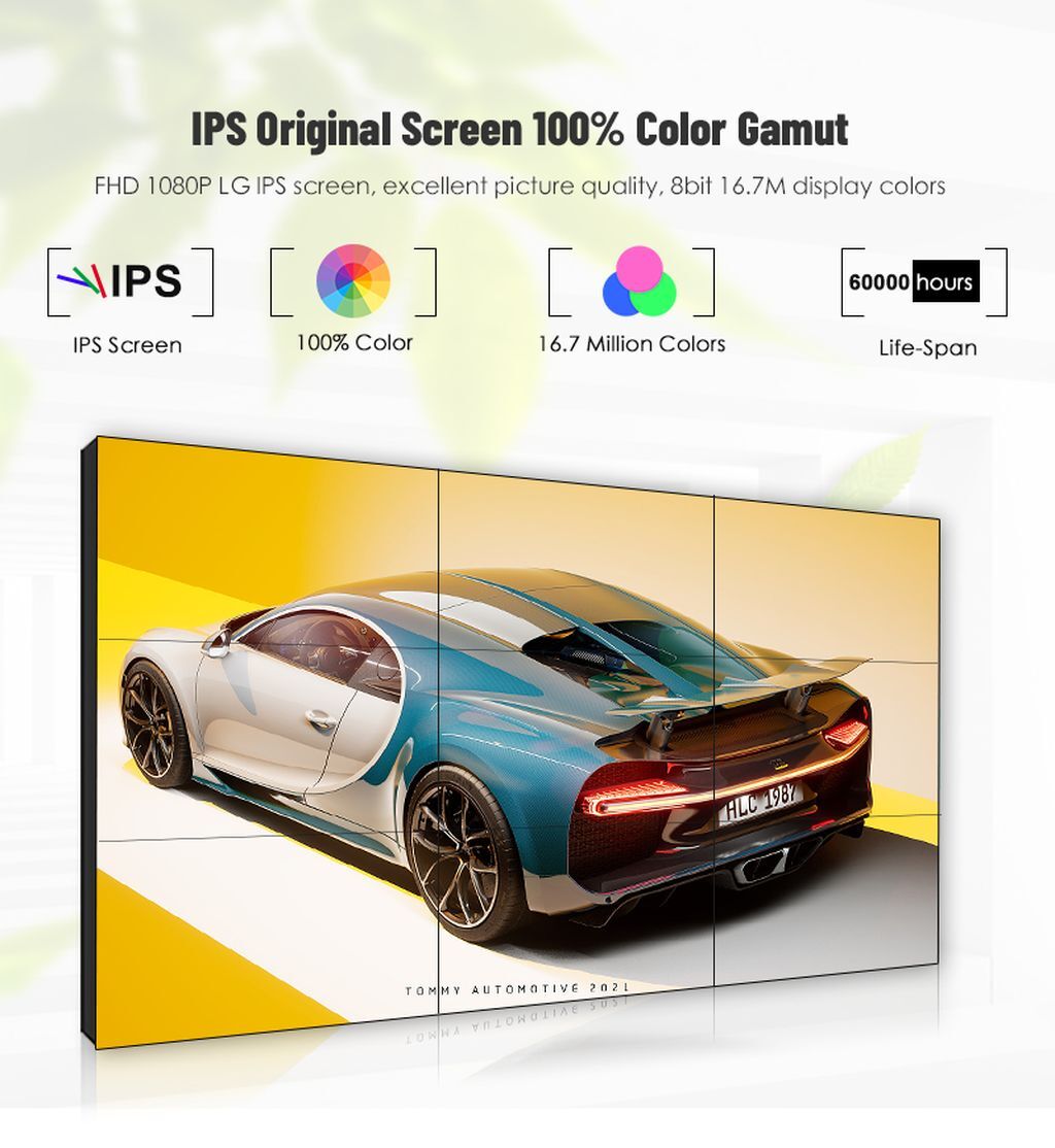 Professional Lcd Video Wall 4k Resolution Seamless Display For Retail ...