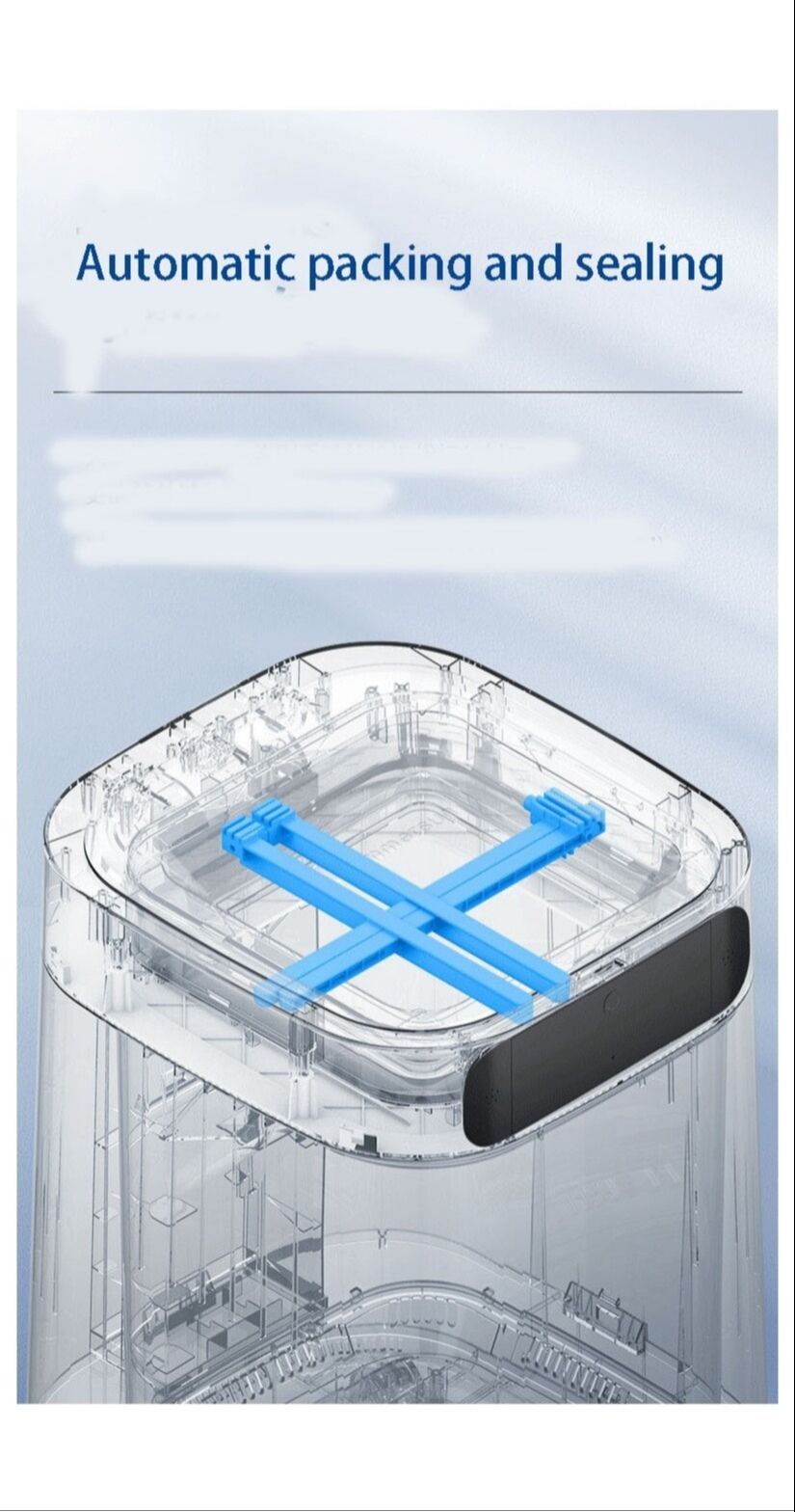 High-appearance Level Smart Garbage Can Usb Charge Smart Led Touch ...