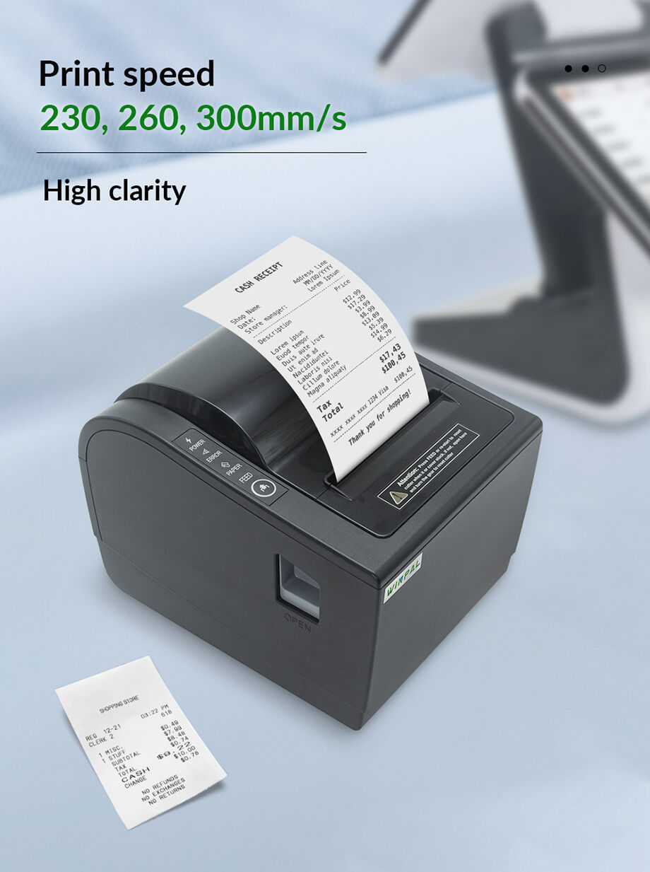 Winpal Wp-a1 High Speed 300mm/s Bluetooth Thermal Printer 80mm Thermal ...