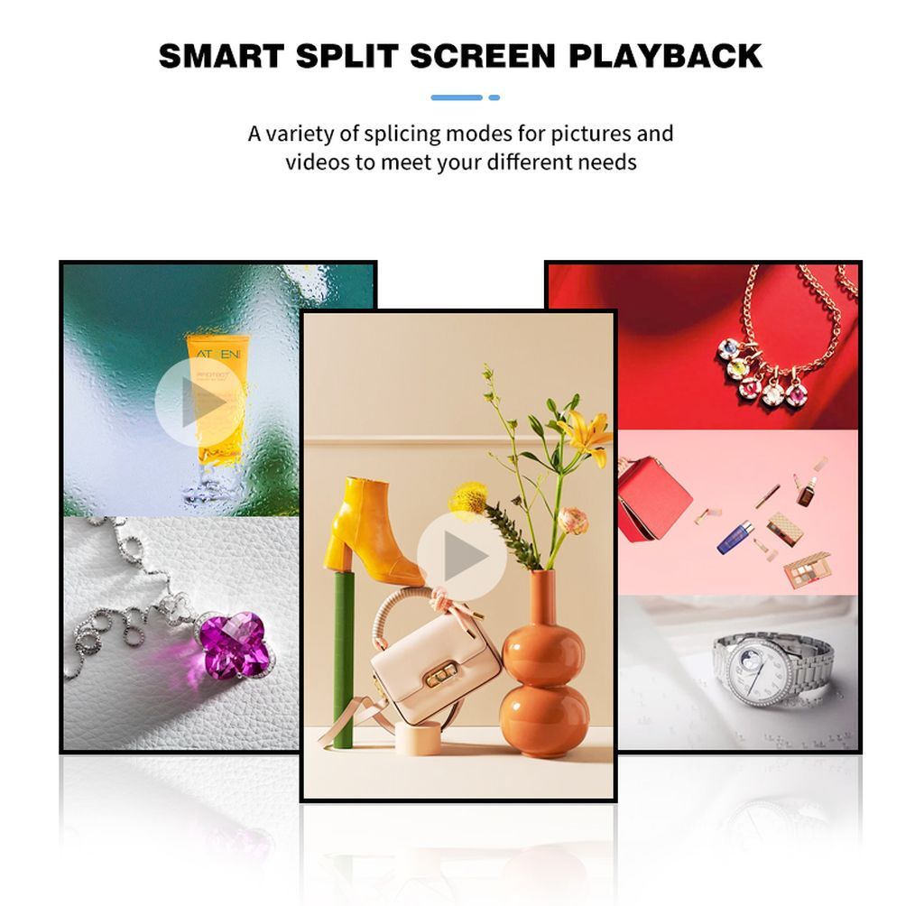 High Brightness Digital Window Display Uhd Video Advertising Screen ...