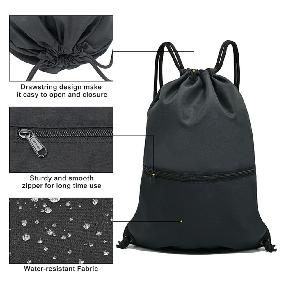 Reusable Machine Washable Water Resistant Polyester Sport Gym Travel ...