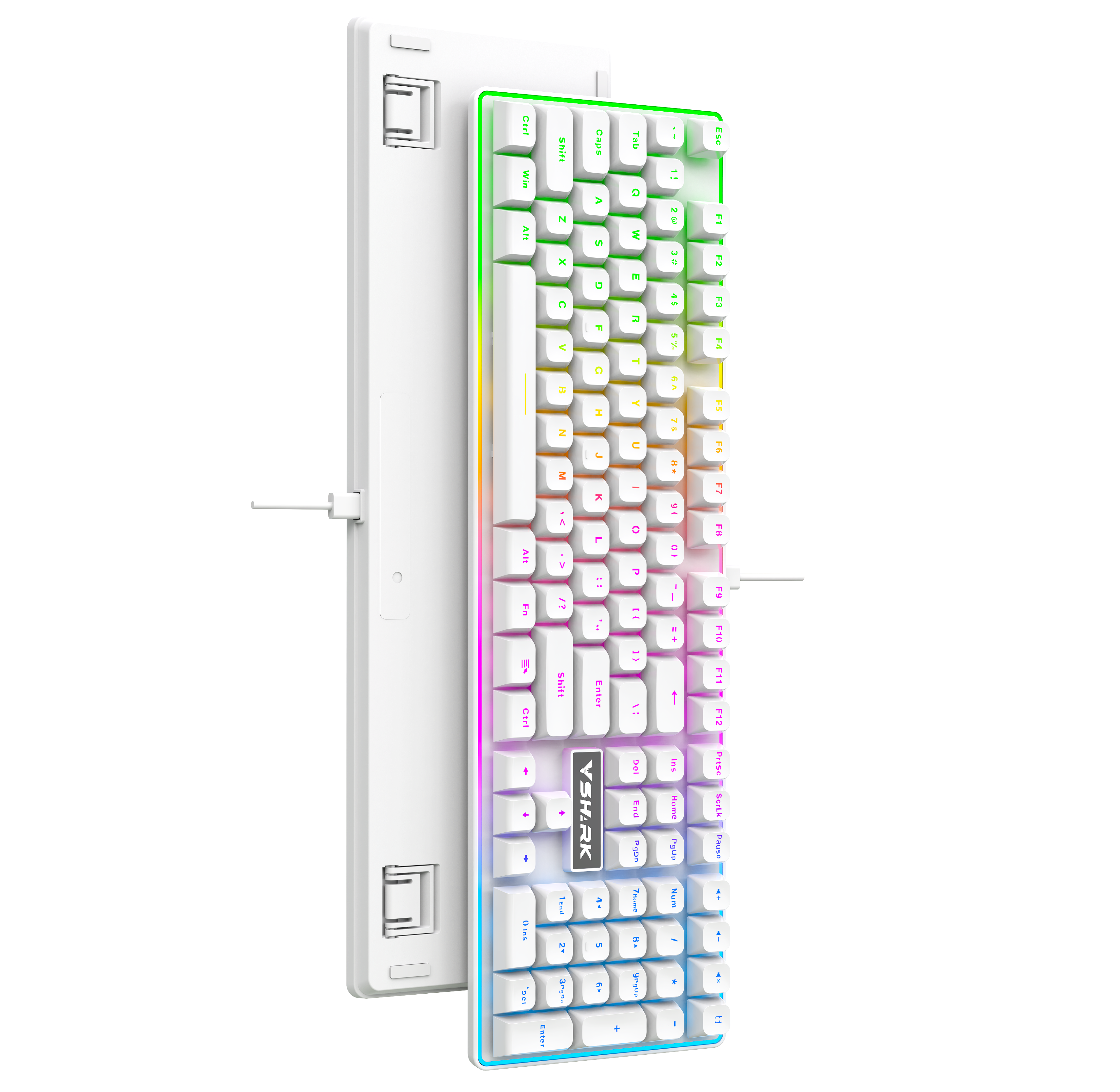 Wired Rgb Multi-color Membrane Keyboard Mechanical Keyboard Feel For ...
