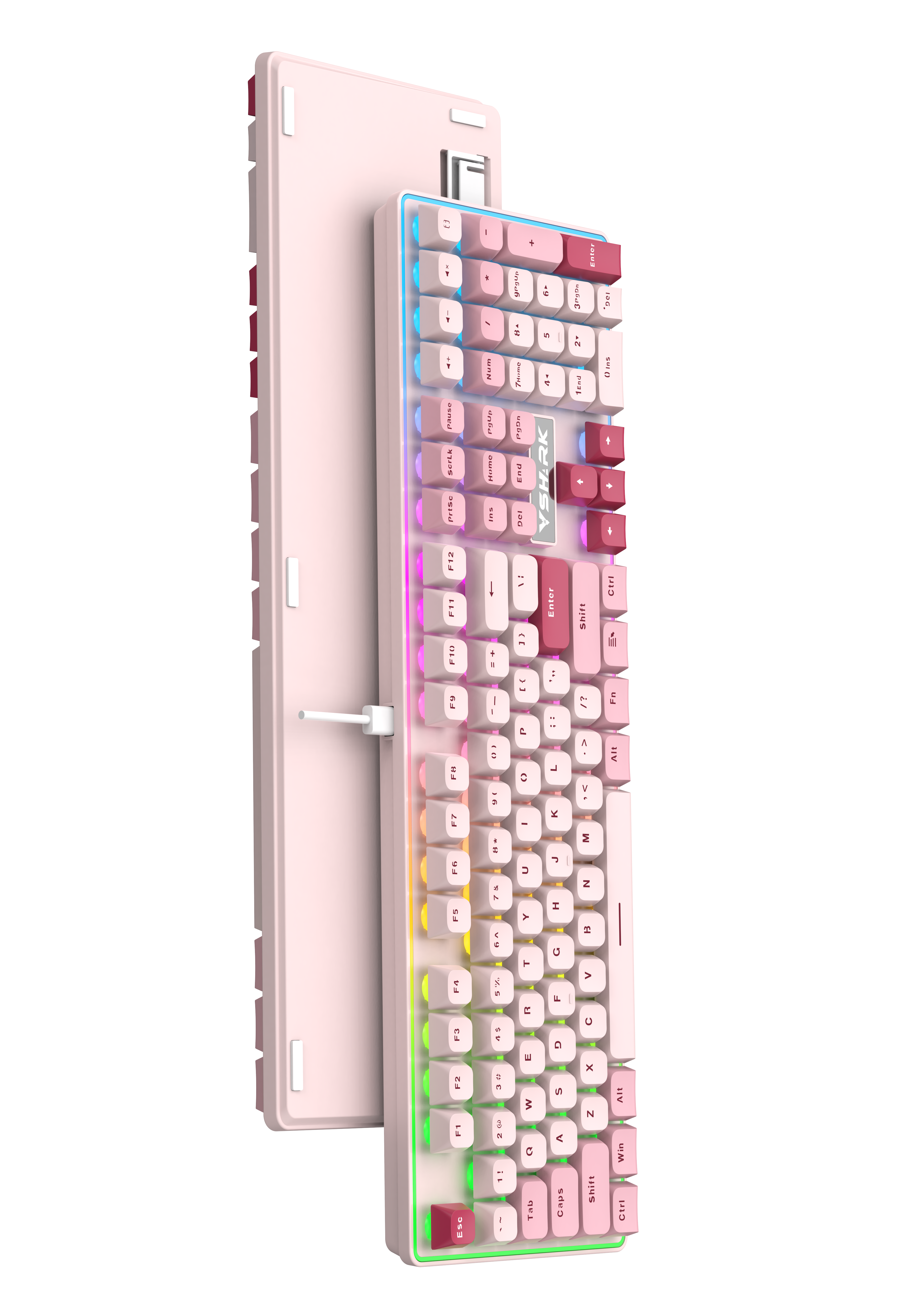 Wired Rgb Multi-color Membrane Keyboard Mechanical Keyboard Feel For ...