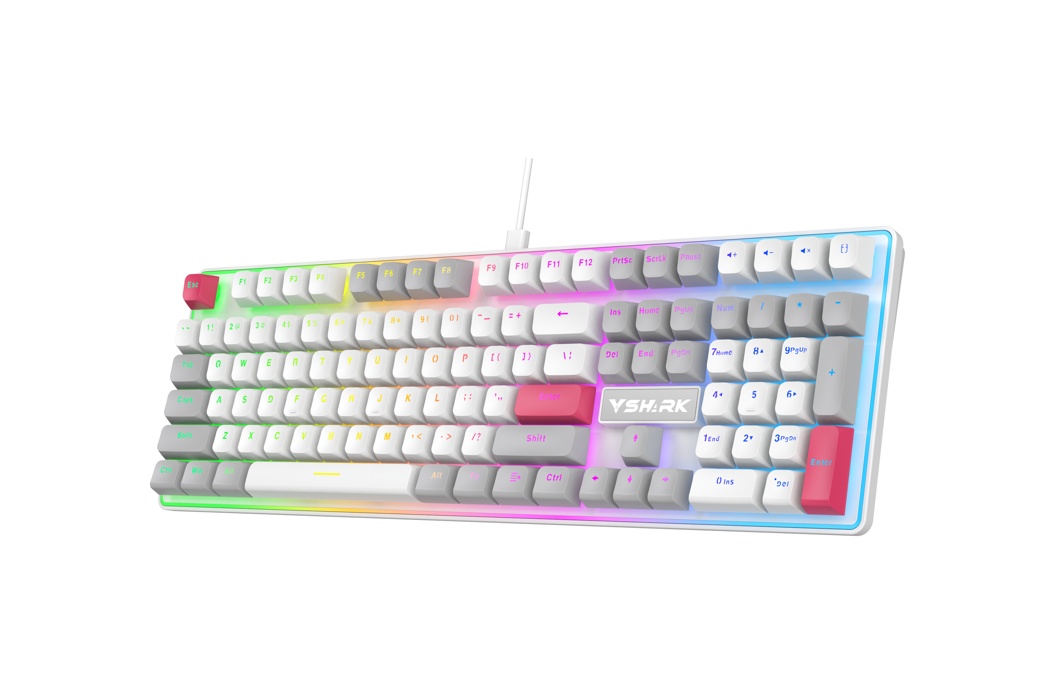 Wired Rgb Multi-color Membrane Keyboard Mechanical Keyboard Feel For ...