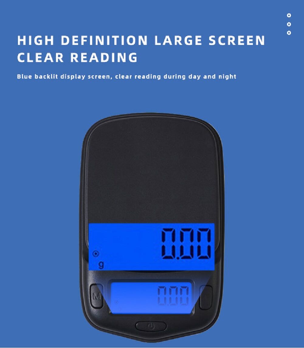 500g/0.01g Portable Jewelry Scale Electronic Carat Jewelry Scale Mini ...