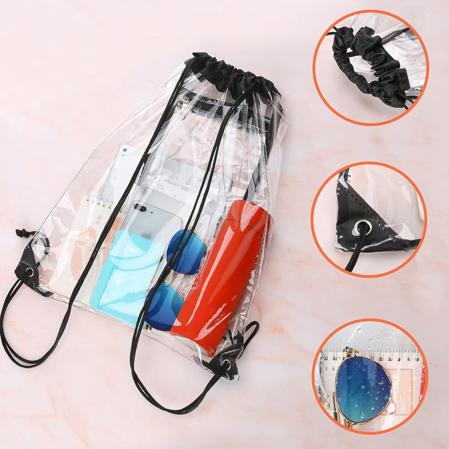 Waterproof Small Clear Bag For Stadium Colleges Sport Event Work Concert Security Approved ...