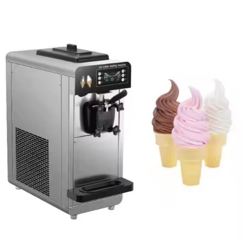 6l Commercial Stainless Steel Small Desktop Soft Ice Cream Machine Ice ...