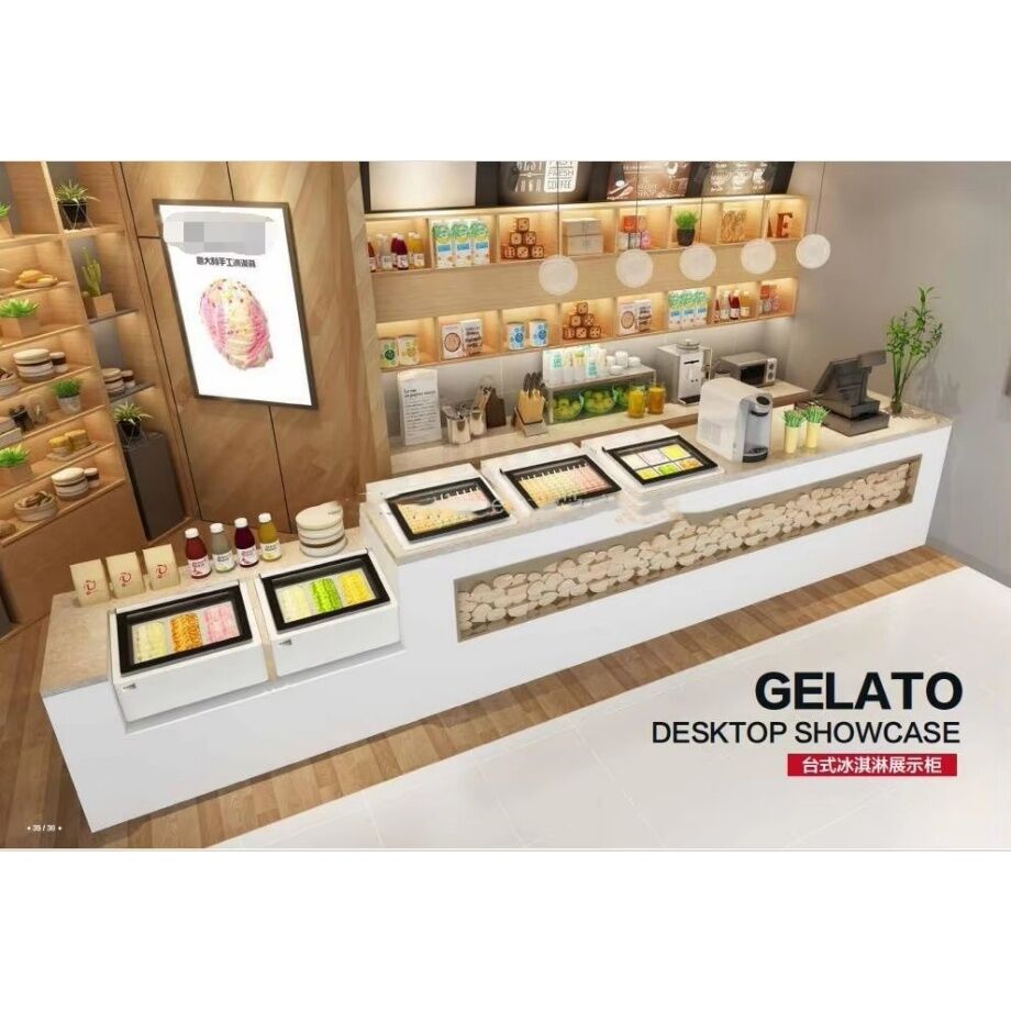Buy China Wholesale Hot Sale Tabletop Ice Cream Showcase Gelato Ice ...