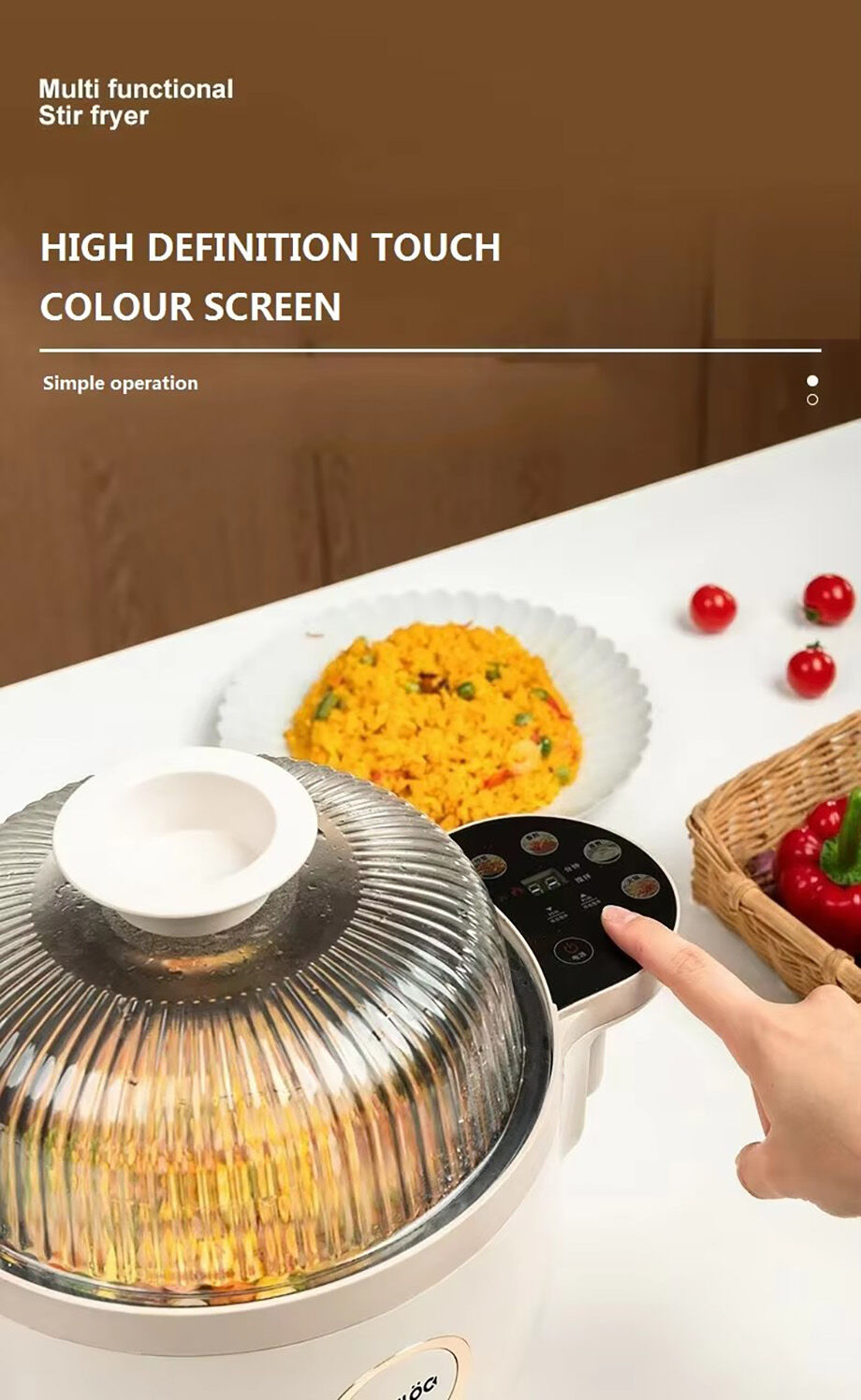 Time Saving Hotpot 304 Stainless Steamer Mesh Commercial Automated Stir ...