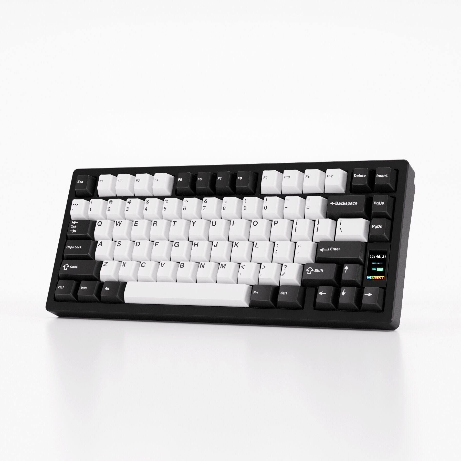 1.6mm Non-flex Cut Pcb Cnc Alu Mechanical Keyboard With Screen Wireless ...